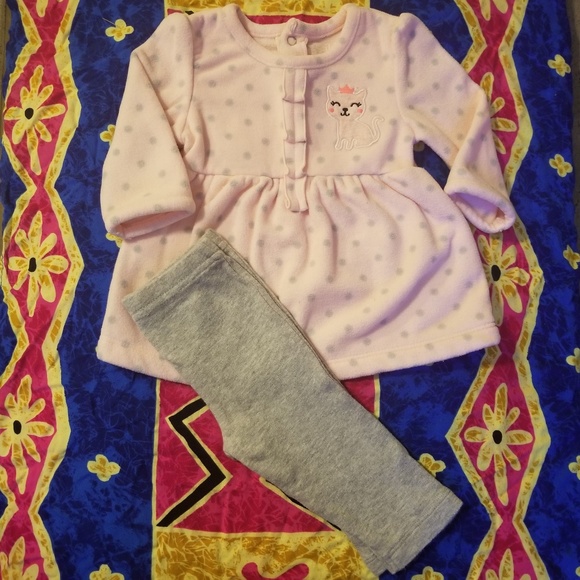Carter's | Matching Sets | Carters Girls Polka Dot Winter Kitty ...